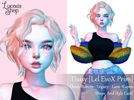Second Life Marketplace - [Lucoa's Shop] Daisy Shape Lelutka Prim